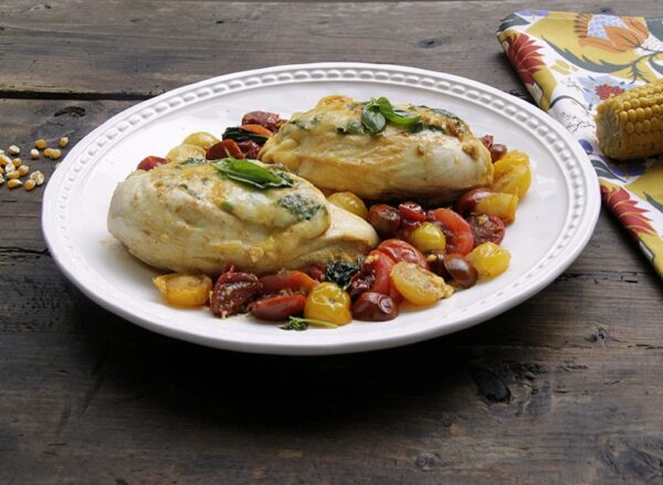 Pechuga de pollo rellena a la italina | Coren